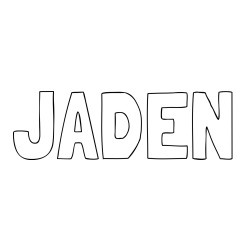 JADEN Coloring Page