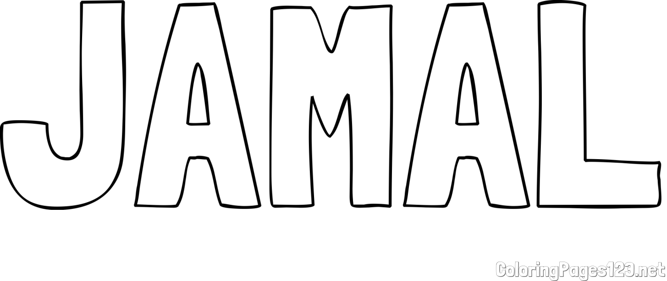 JAMAL Coloring Page