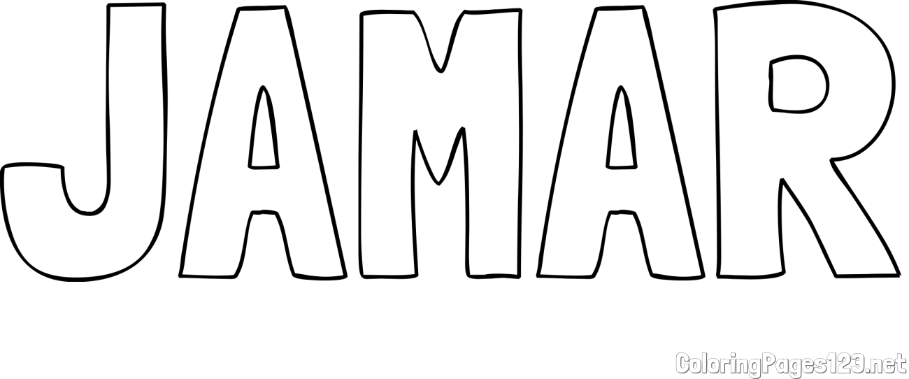 JAMAR Coloring Page