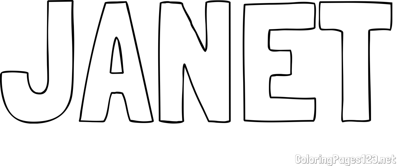 JANET Coloring Page