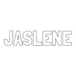 JASLENE Coloring Page