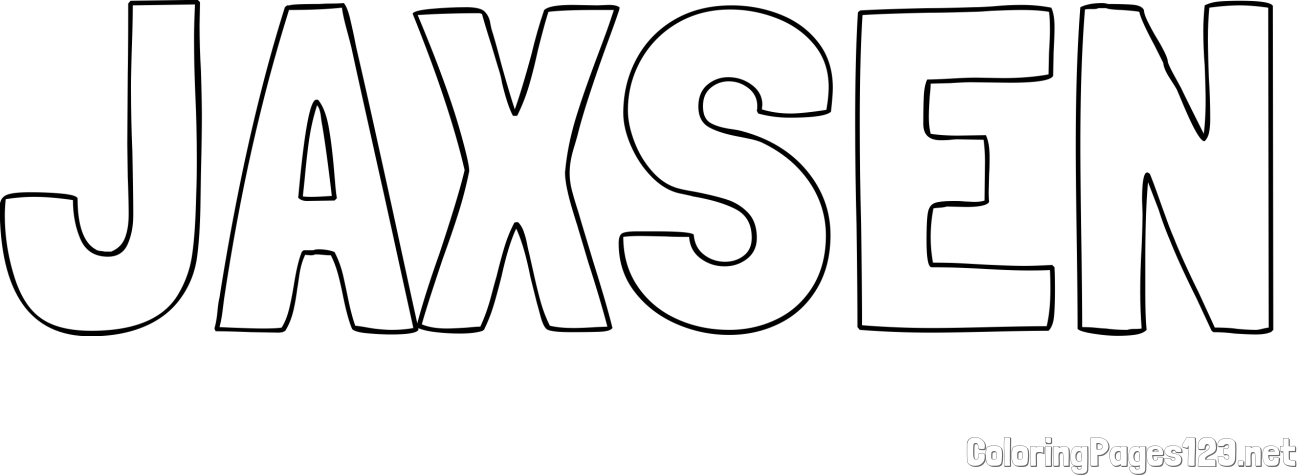 JAXSEN Coloring Page