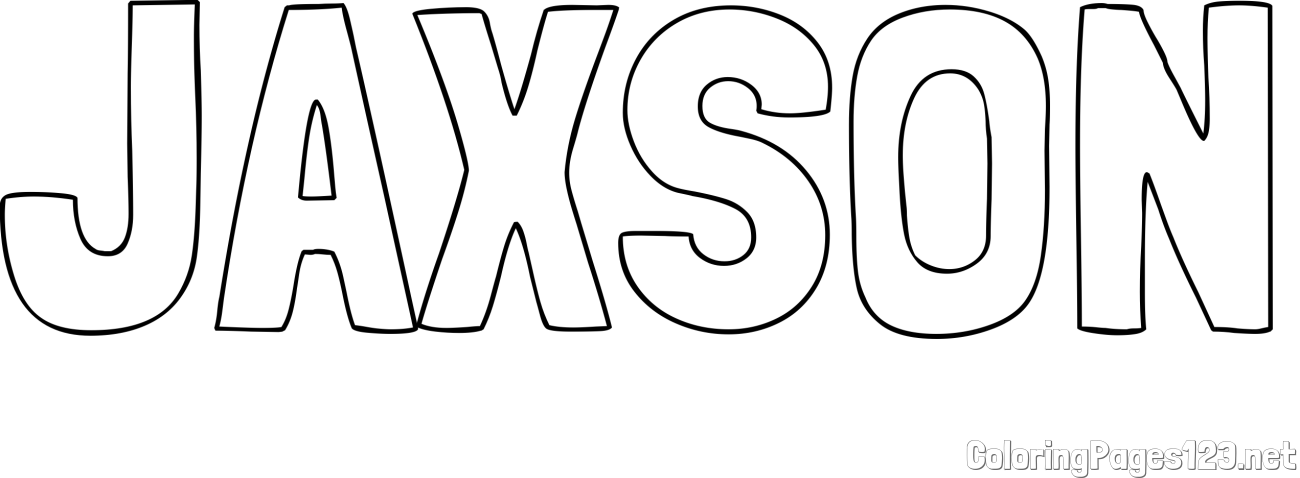 JAXSON Coloring Page