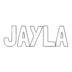JAYLA Coloring Page