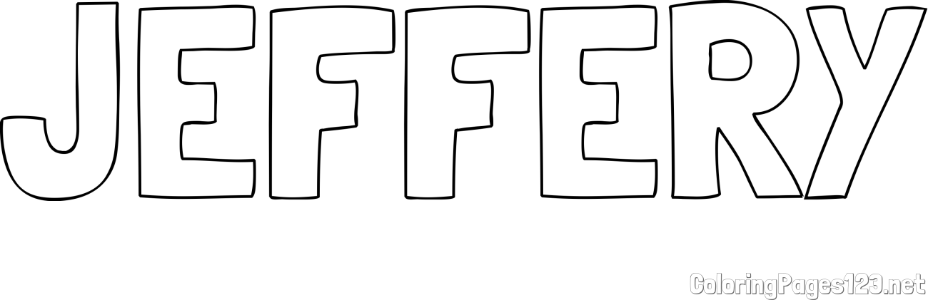 JEFFERY Coloring Page