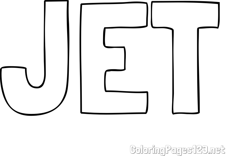 JET Coloring Page