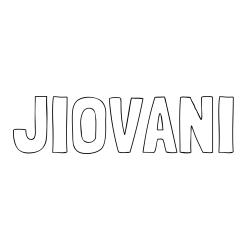 JIOVANI Coloring Page