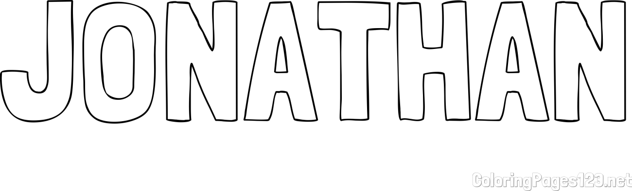 JONATHAN Coloring Page