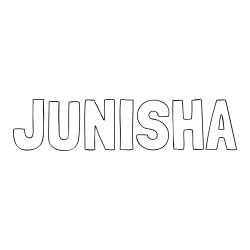JUNISHA Coloring Page