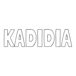 KADIDIA Coloring Page