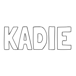 KADIE Coloring Page