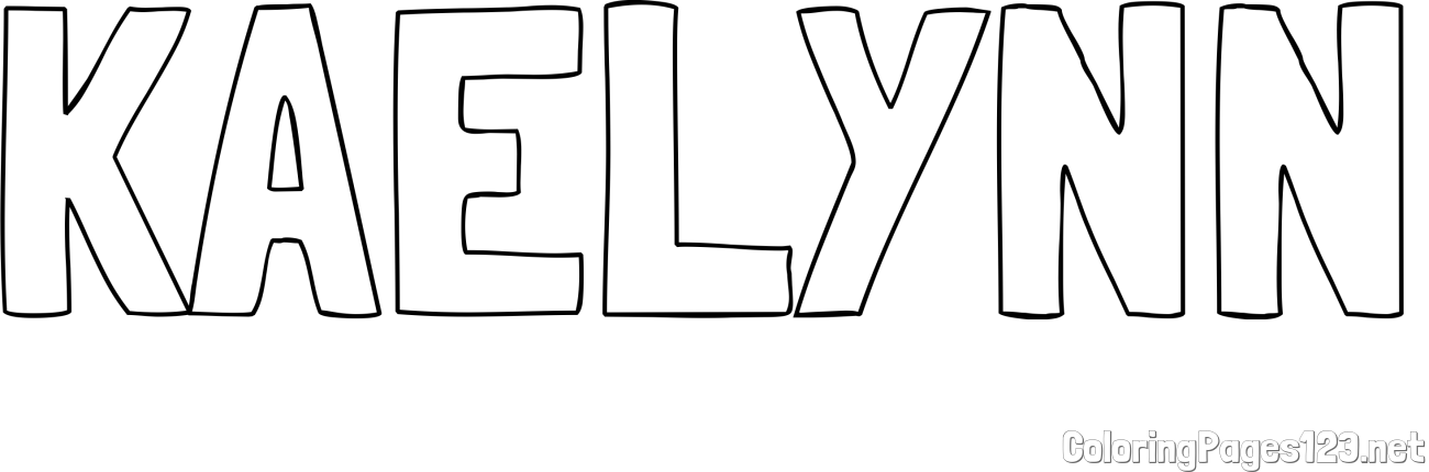 KAELYNN Coloring Page