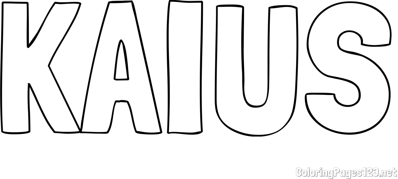 KAIUS Coloring Page