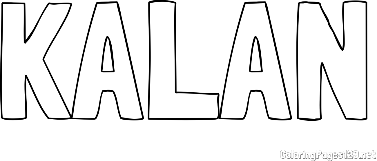 KALAN Coloring Page