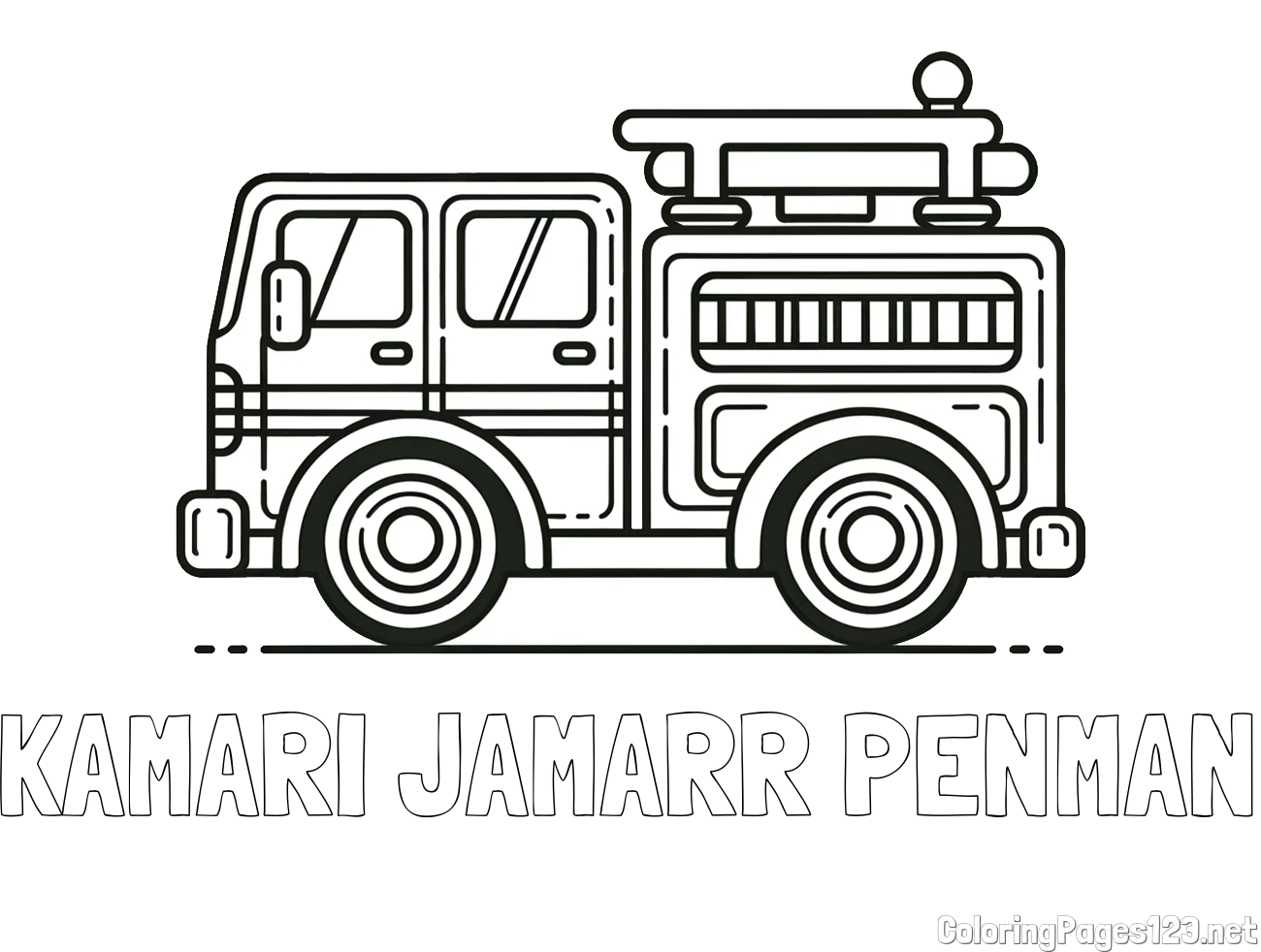 KAMARI JAMARR PENMAN Coloring Page and Easy Kids Coloring Page of a ...