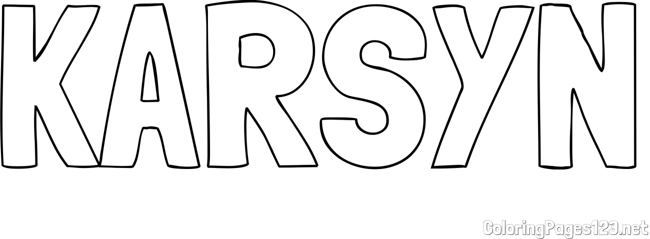 KARSYN Coloring Page