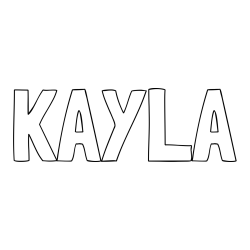 KAYLA Coloring Page