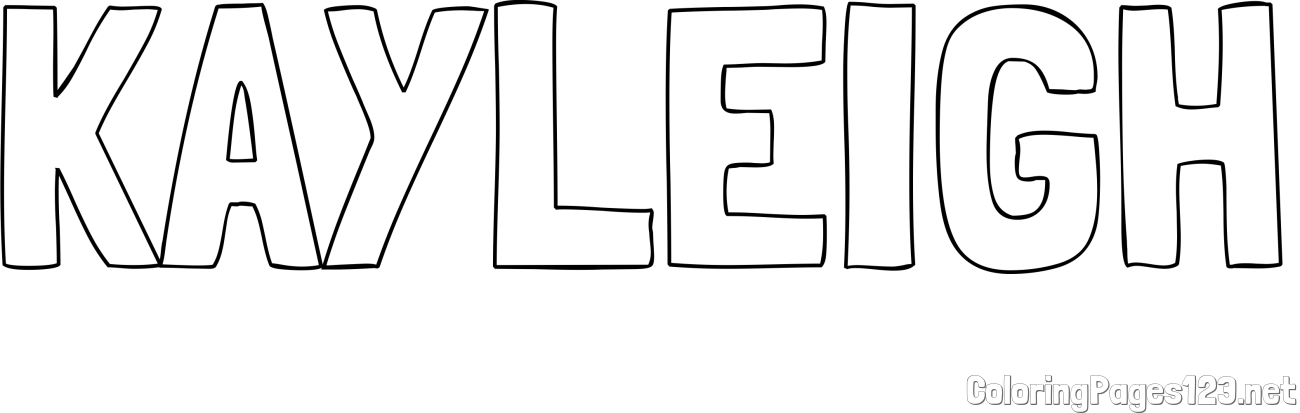 KAYLEIGH Coloring Page