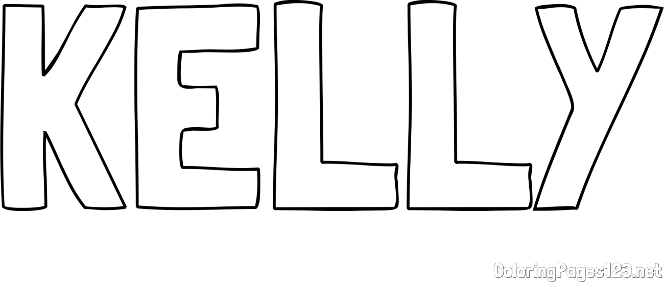 KELLY Coloring Page