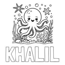KHALIL Coloring Page