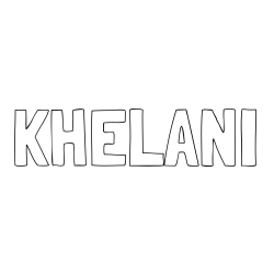 KHELANI Coloring Page