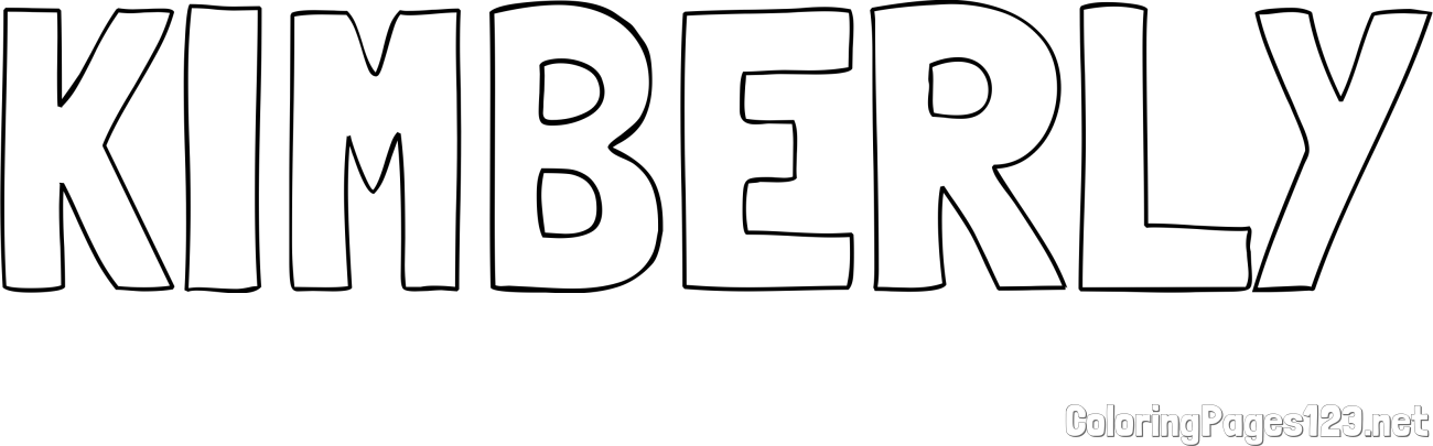 KIMBERLY Coloring Page