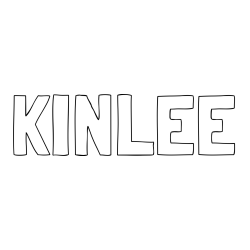 KINLEE Coloring Page