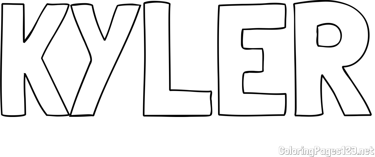 KYLER Coloring Page