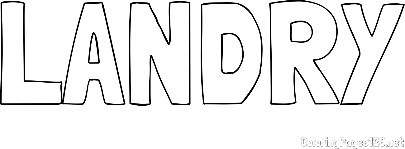 LANDRY Coloring Page