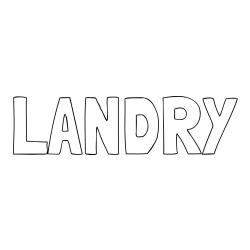 LANDRY Coloring Page