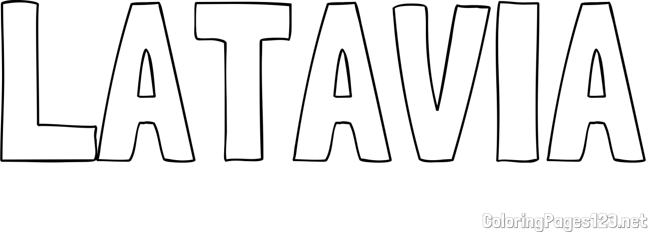 LATAVIA Coloring Page