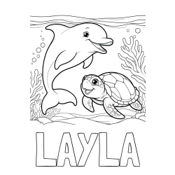LAYLA Coloring Page