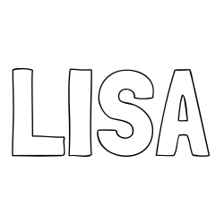 LISA Coloring Page