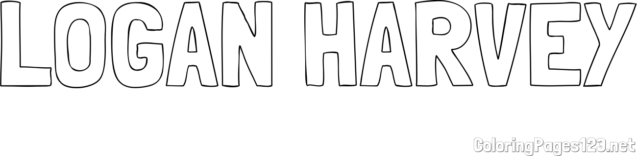 LOGAN HARVEY Coloring Page