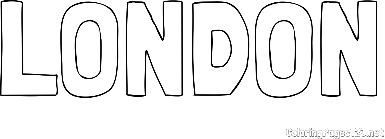 LONDON Coloring Page