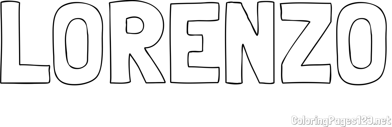 LORENZO Coloring Page