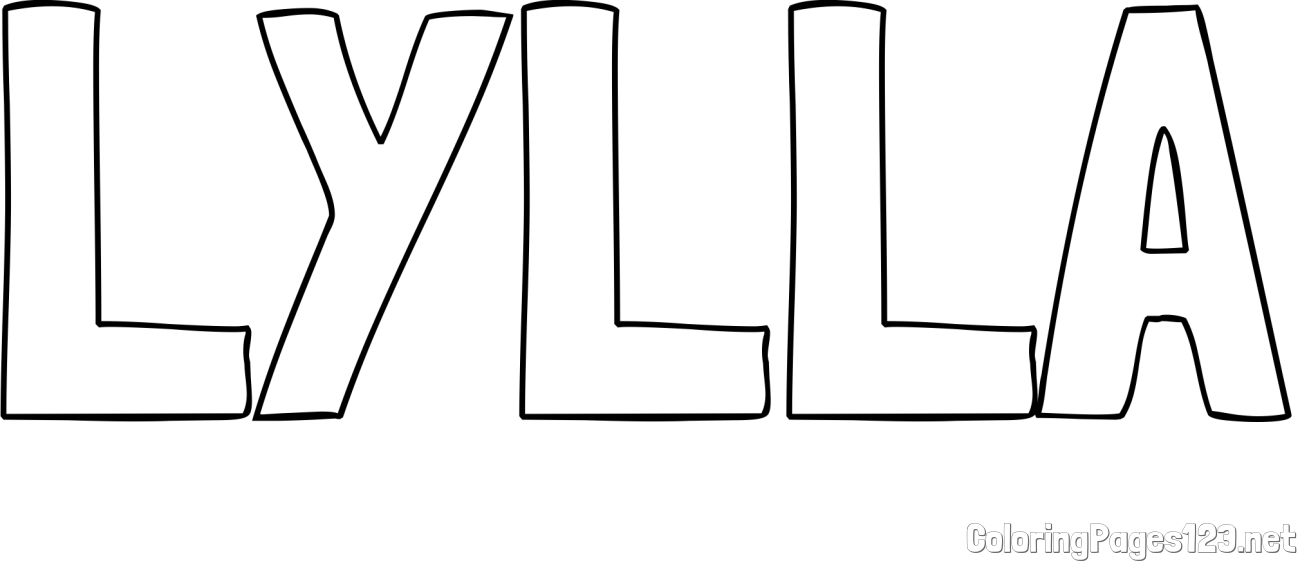 LYLLA Coloring Page