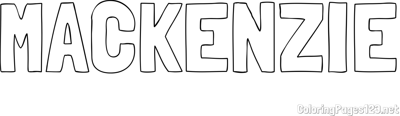 MACKENZIE Coloring Page