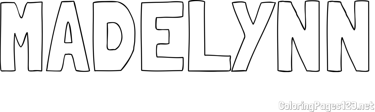 MADELYNN Coloring Page
