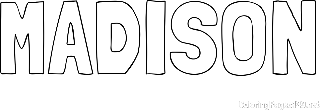 MADISON Coloring Page