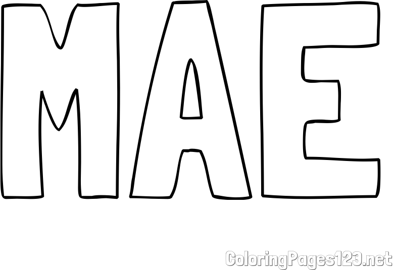 MAE Coloring Page