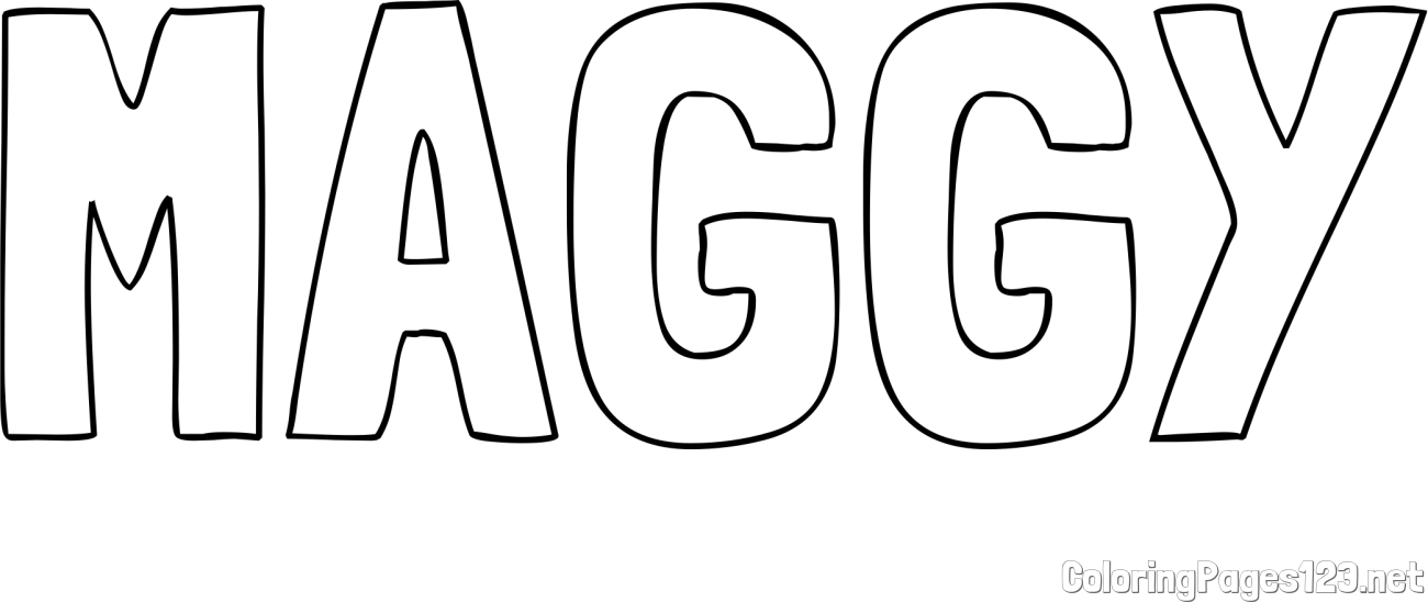 MAGGY Coloring Page