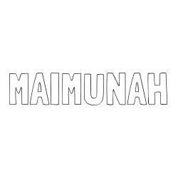MAIMUNAH Coloring Page