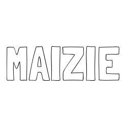 MAIZIE Coloring Page