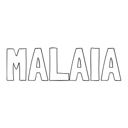 MALAIA Coloring Page