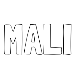 MALI Coloring Page