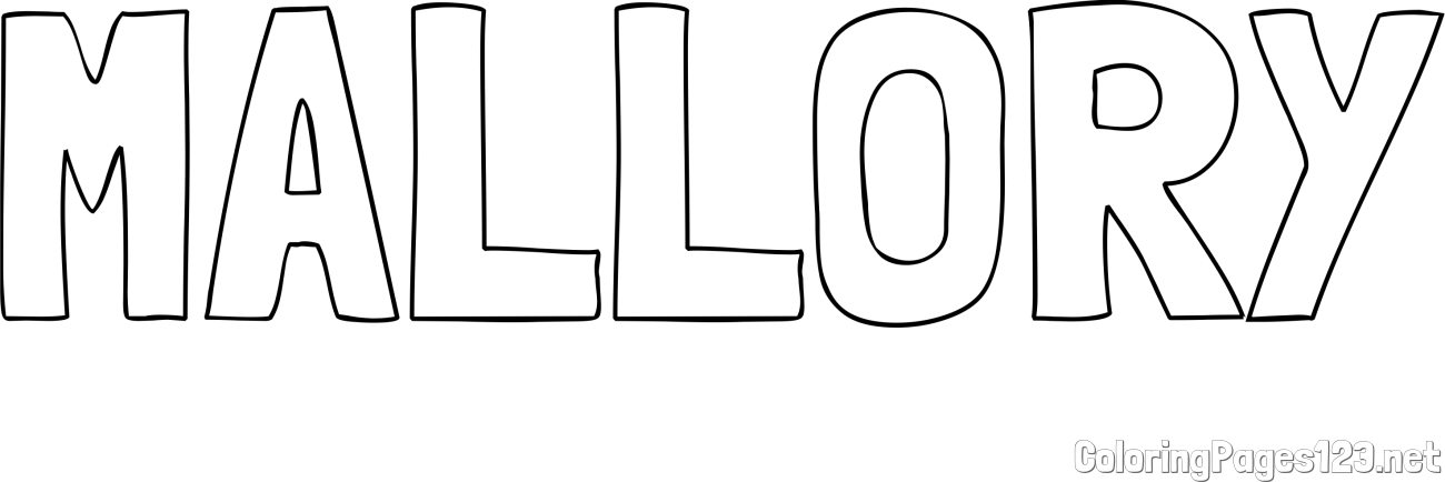 MALLORY Coloring Page