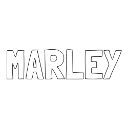 MARLEY Coloring Page