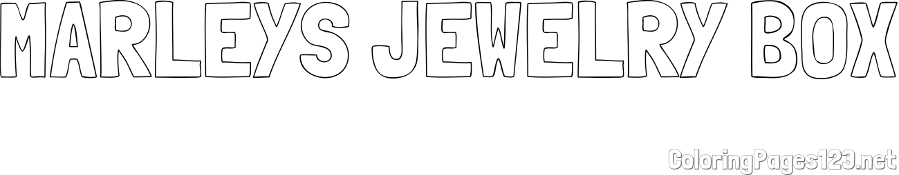 MARLEYS JEWELRY BOX Coloring Page