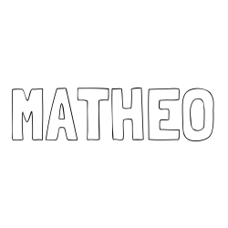MATHEO Coloring Page